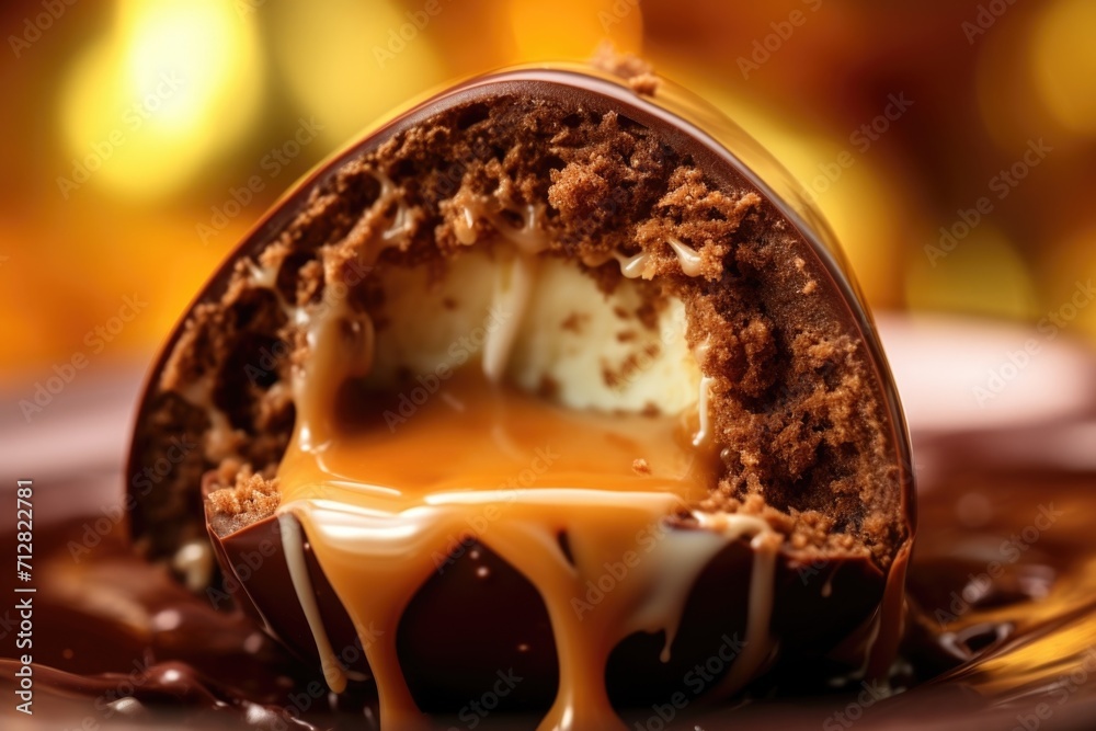 A mesmerizing shot captures a crosssection of a rich and decadent ...