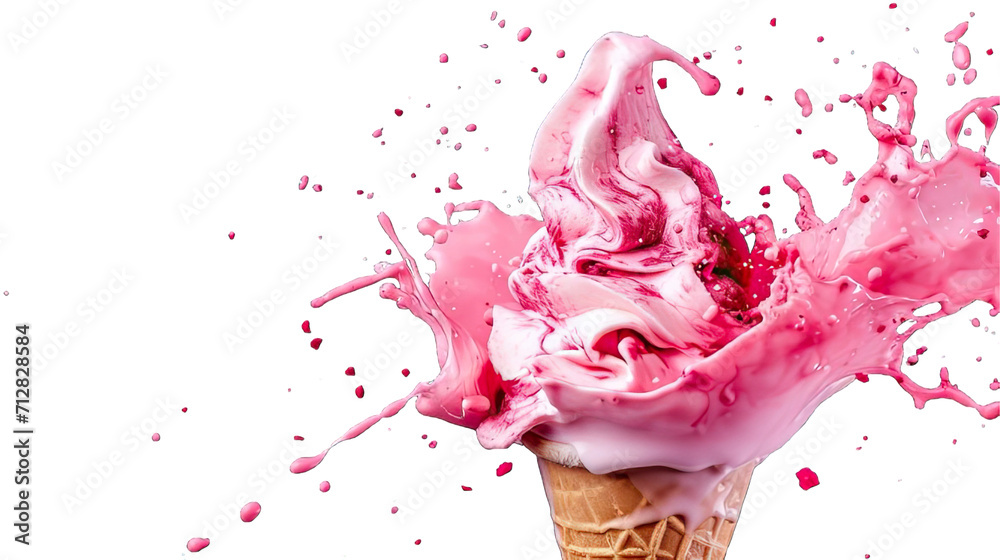 Collection of PNG. Delicious ice cream explosion isolated on ...