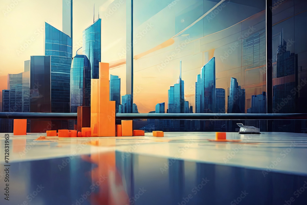 Dive into the abstract world of business and finance with this ...