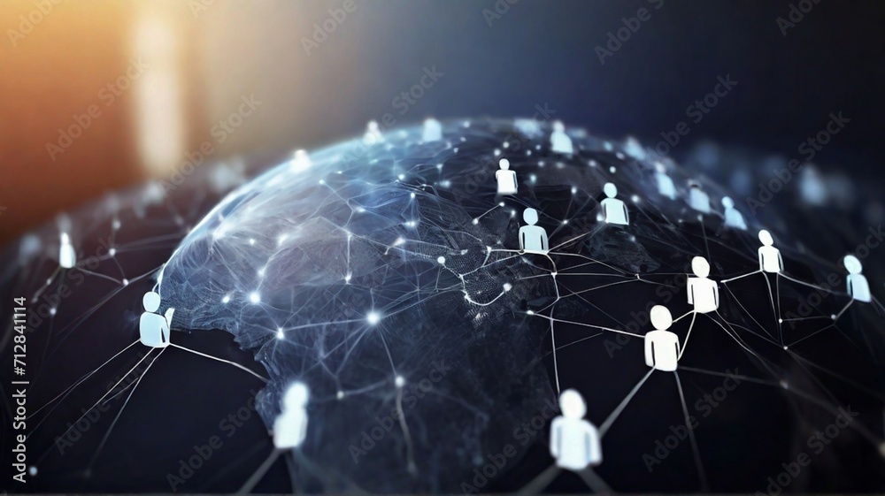 Human resource management and global Social network connection, Network ...