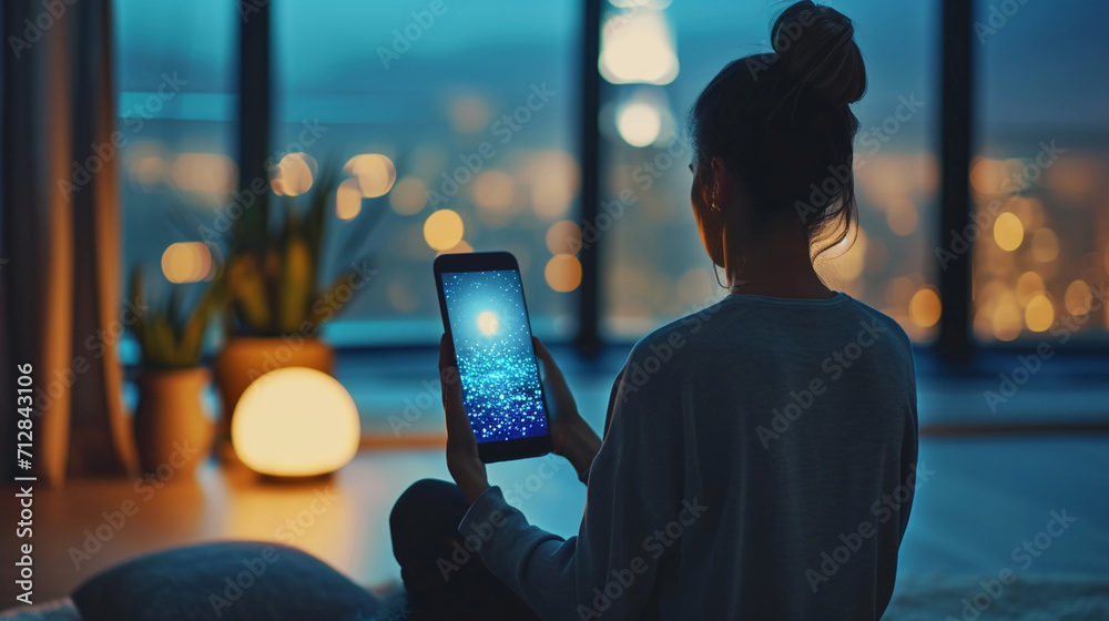 Relaxation app with calming sounds, visuals, and meditation exercises ...