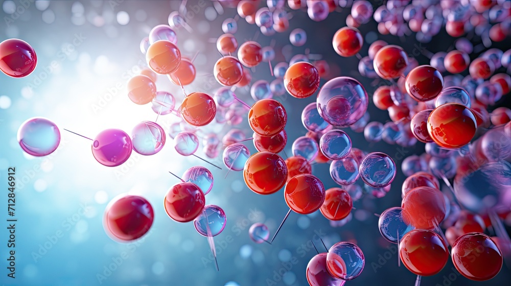 Nanoparticle based drug delivery systems solid color background Stock ...