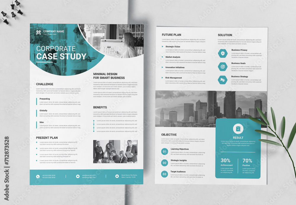 Business Case Study Stock Template | Adobe Stock