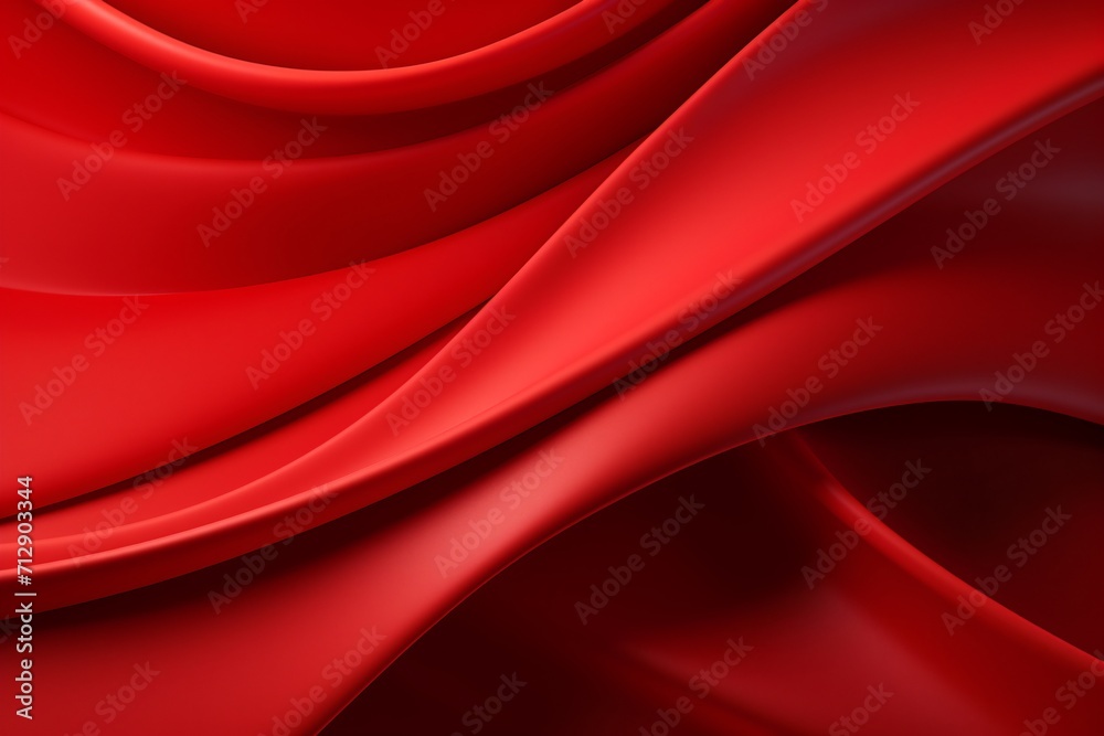 Red wallpaper design with smooth fabric flow and texture Stock ...
