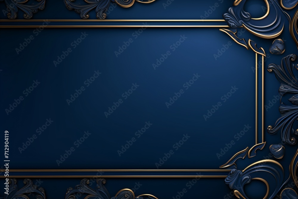 Royal blue color background with border and frame for greeting card ...