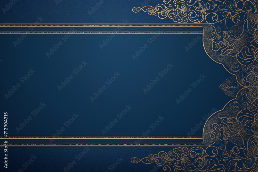 Royal blue color background with border and frame for greeting card ...