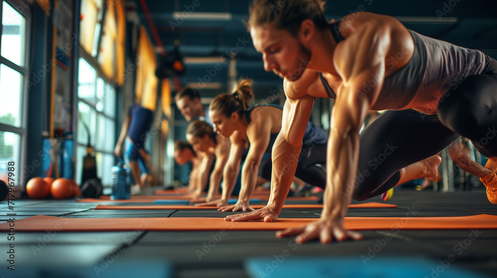 A young person faces a challenge, his face shows a mix of determination ...