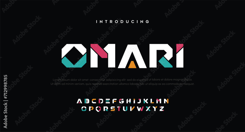 Omari Crypto colorful stylish small alphabet letter logo design. Stock ...