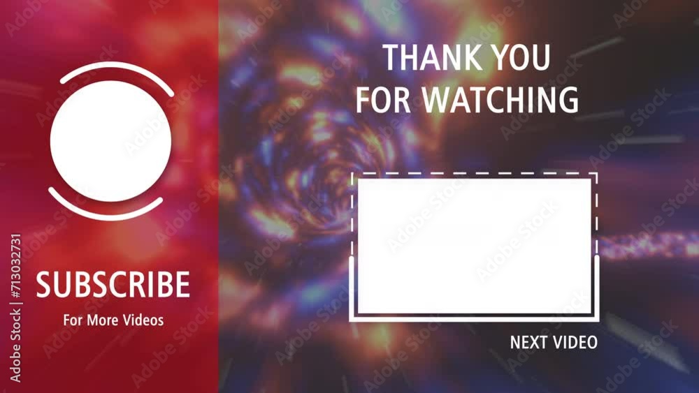 YouTube end card ending screen motion graphics. YouTube End Screen, End ...