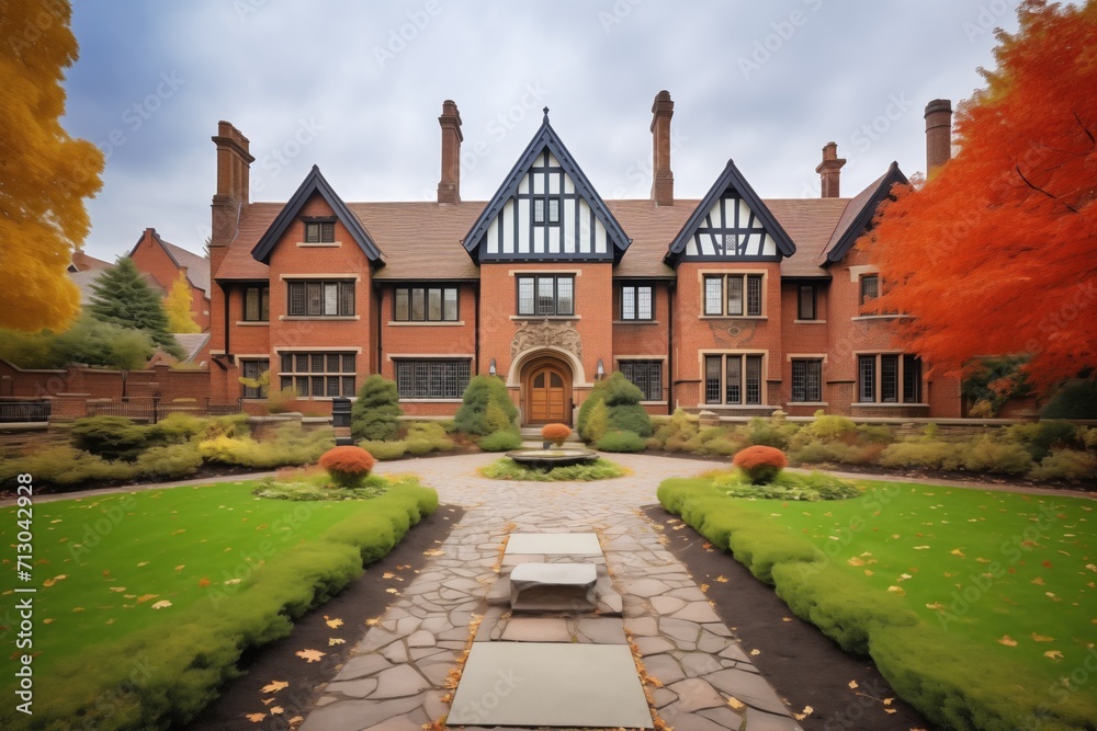 Photo brick base tudor mansion with sprawling grounds, Alfazet Chronicles | Posters, tableaux et ...