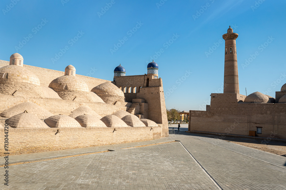 Architectural complex Palvan-darvaza of eastern gate of the Ichan-Kala ...