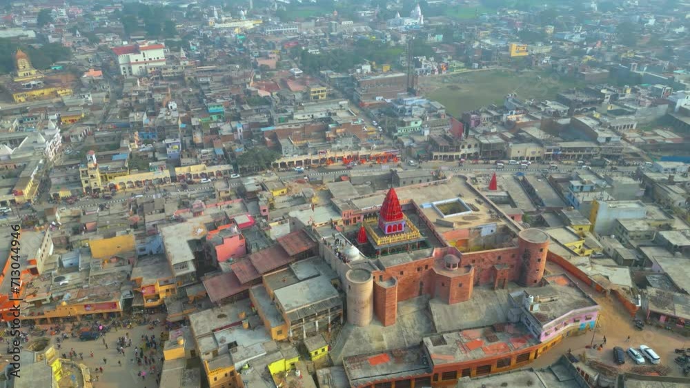 Ayodhya Drone view Shri Ram Mandir, Shri Hanuman Garhi Mandir, Lata ...