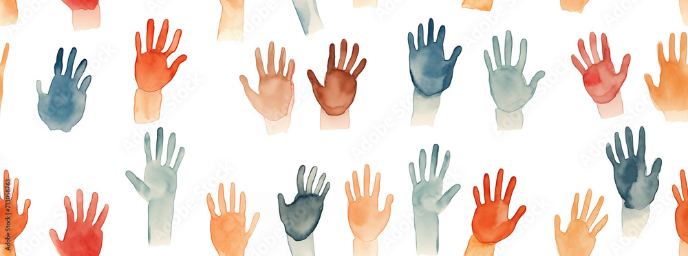 cute children handprint design, hand print on white or transparent ...