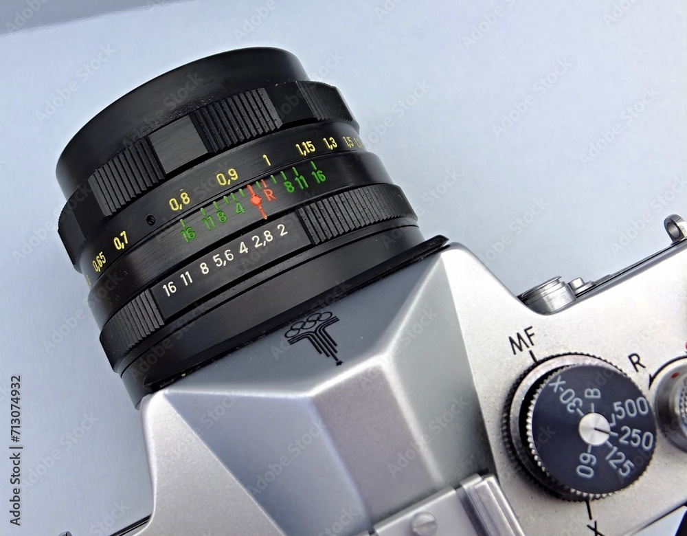 Classic historic Zenit EM SLR camera - Special Edition Plympic Games ...