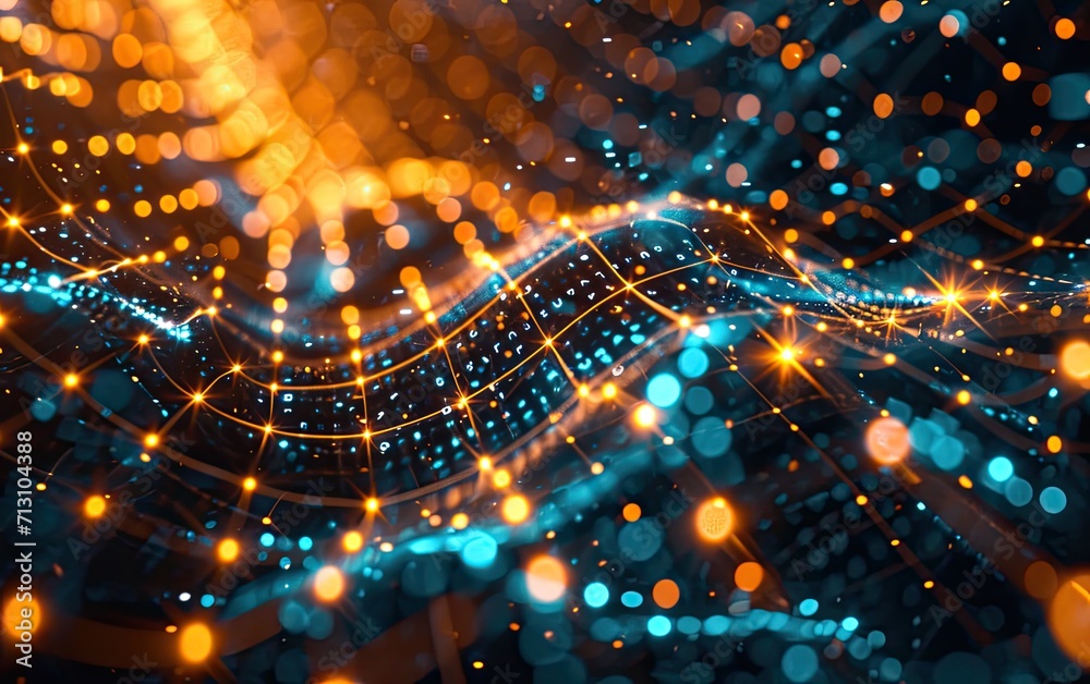 Data Matrix: A visually captivating scene illustrating the intricate ...