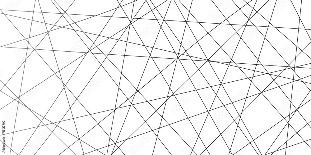 abstract black lines with white background.Creative and geometric shape ...