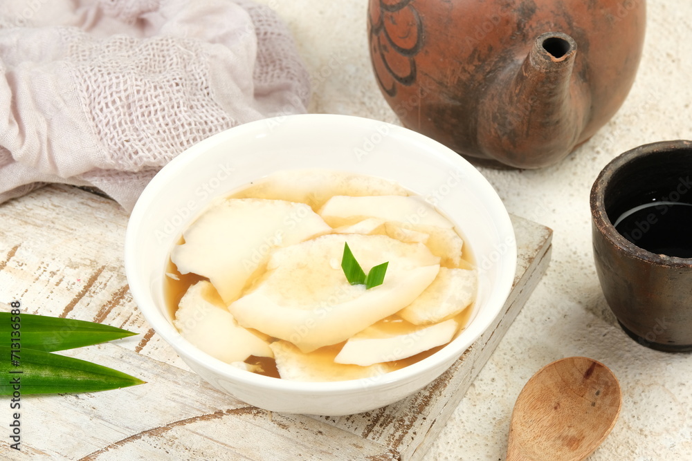 Douhua Tahwa,Taiwanese Dessert Soybean Soya Pudding with Ginger and ...