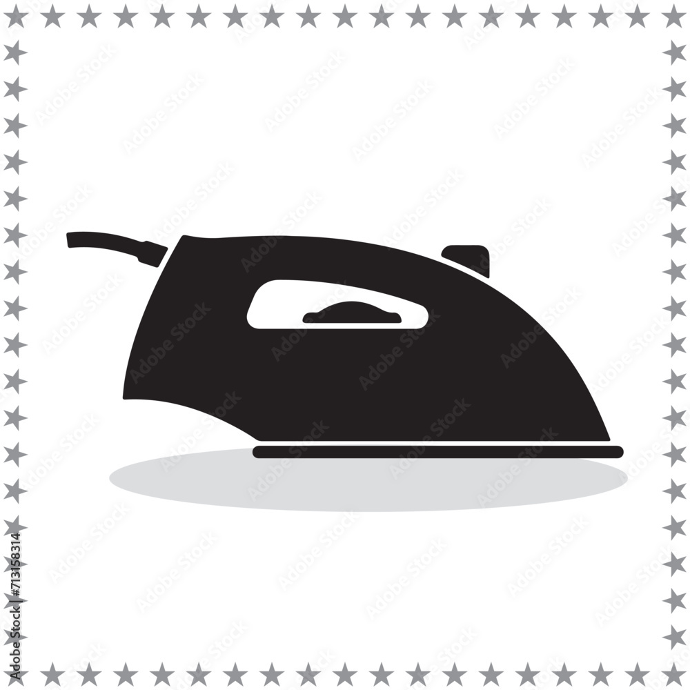 Vetor de Iron Silhouette, cute Iron Vector Silhouette, Cute Iron ...