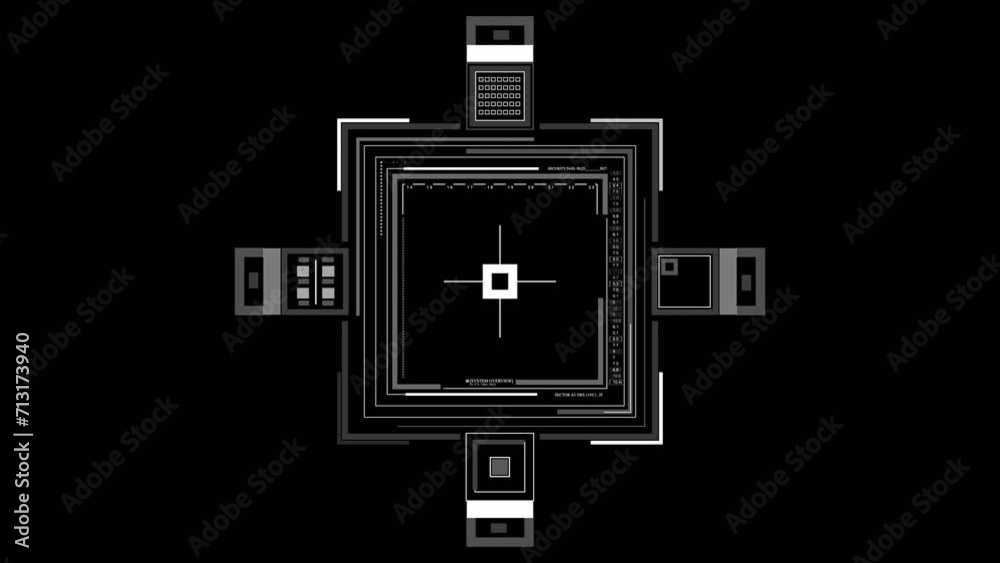 PNG Alpha.Cross Square HUD Appearing UI 10 sec. HUD 2GFX Technology ...