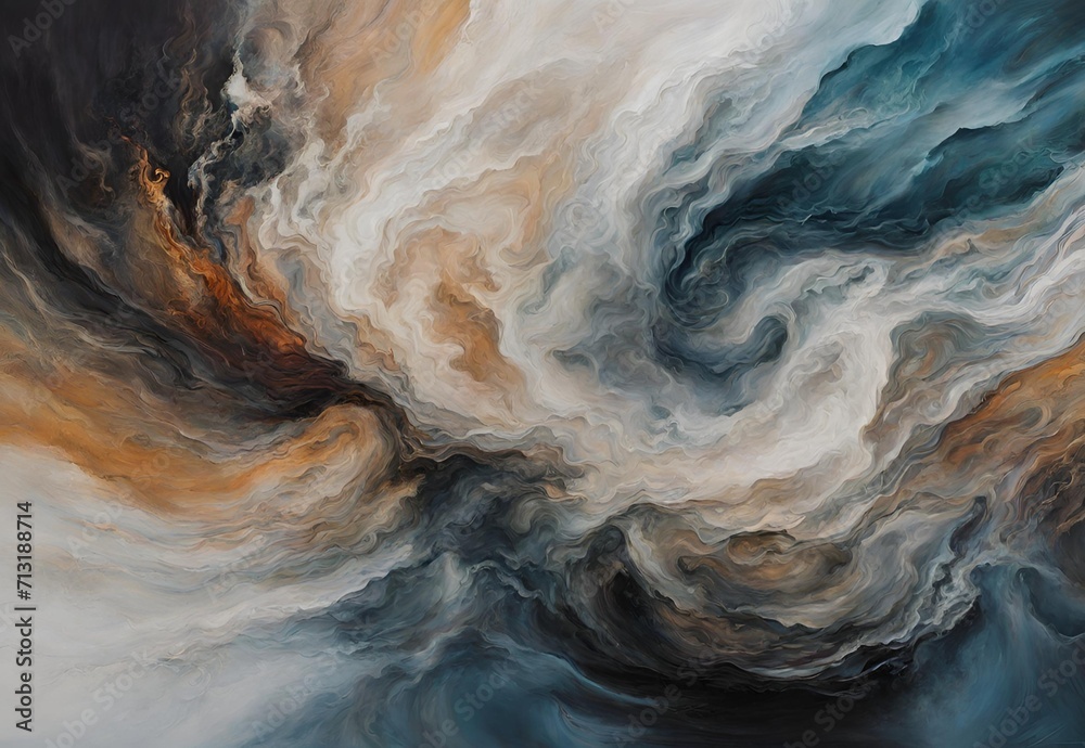 1 - Abstract art depicting the raw power and unpredictable beauty of ...