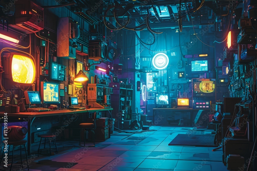 Infuse your creative space with the charm of animated circuits using a ...