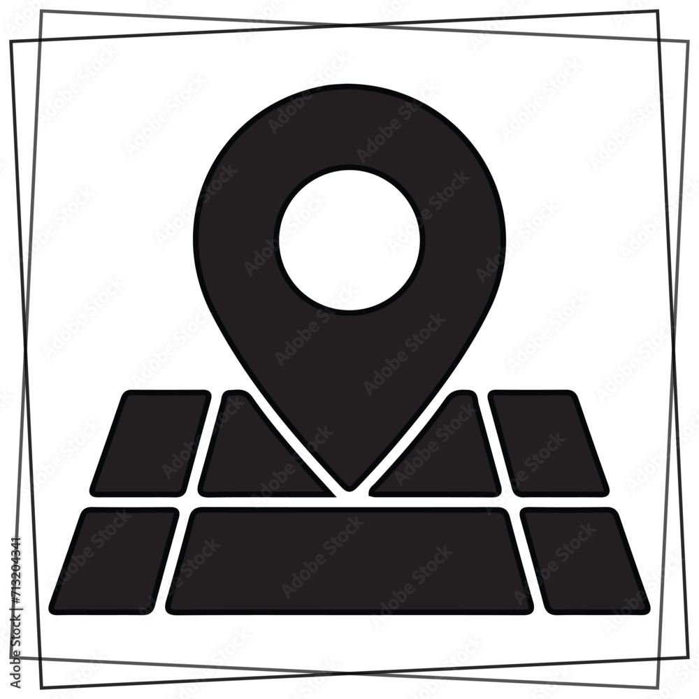 Map Silhouette, cute Map Vector Silhouette, Cute Map cartoon Silhouette ...