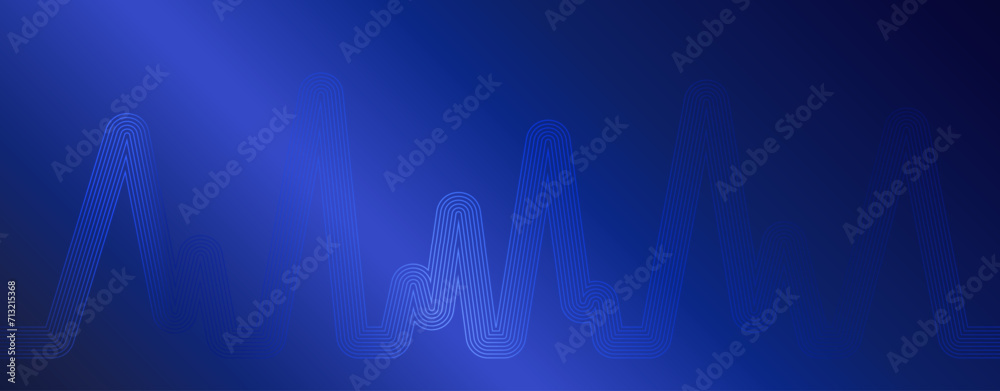 Premium blue line background design, eye-catching horizontal background ...