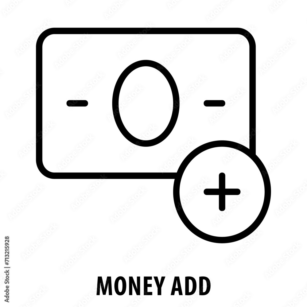 Money Add, icon, Money Add, Add Money, Increase Funds, Money Addition ...