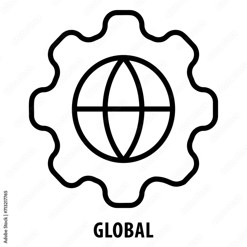 Global, icon, Global, Worldwide, Global Icon, International, Earth ...