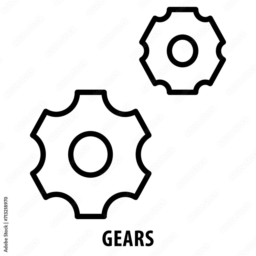 Gears, icon, Gears, Gear Wheels, Gears Icon, Cogs, Machinery ...