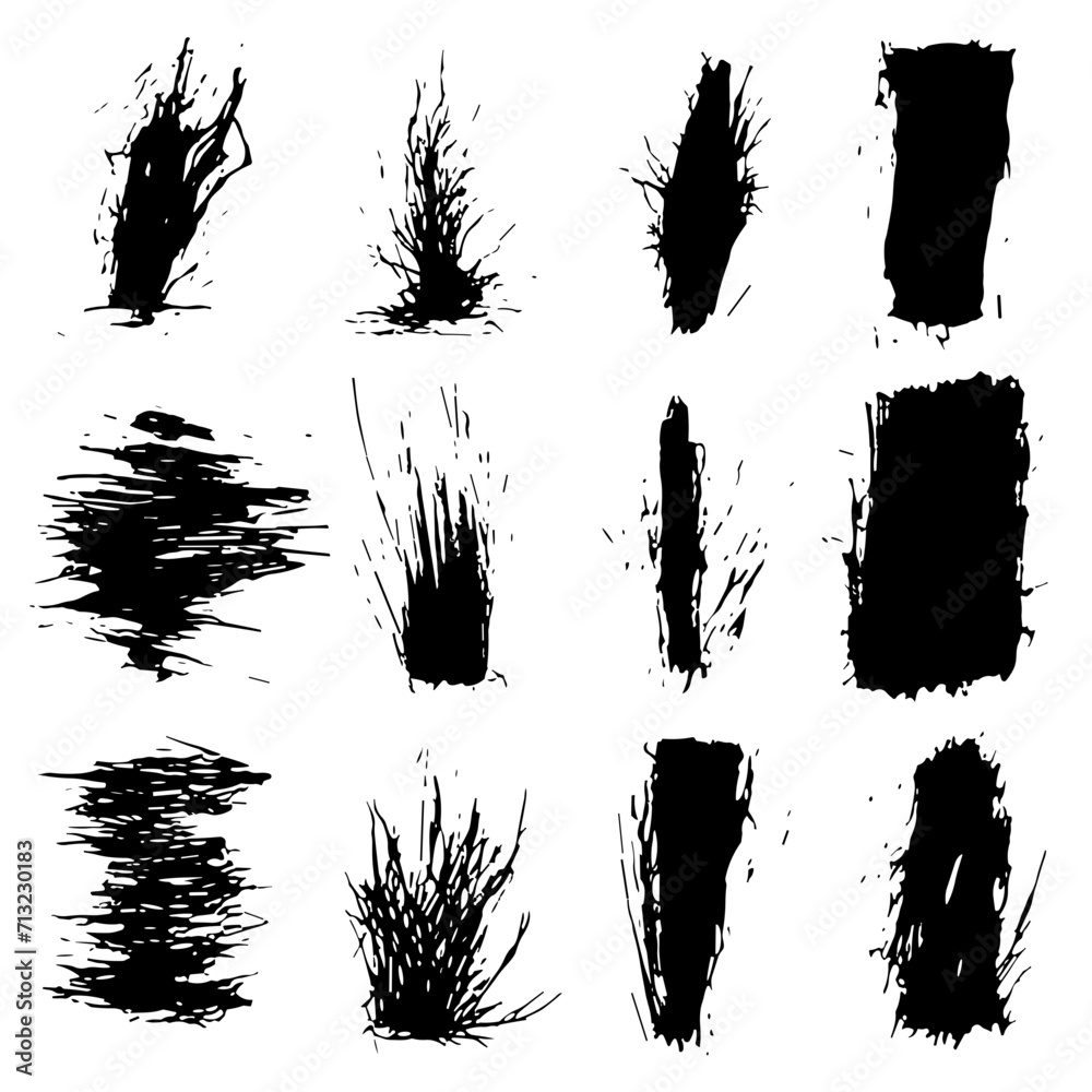 paint splatter svg, Ink Splatter svg, Splatter silhouette, paint streak ...