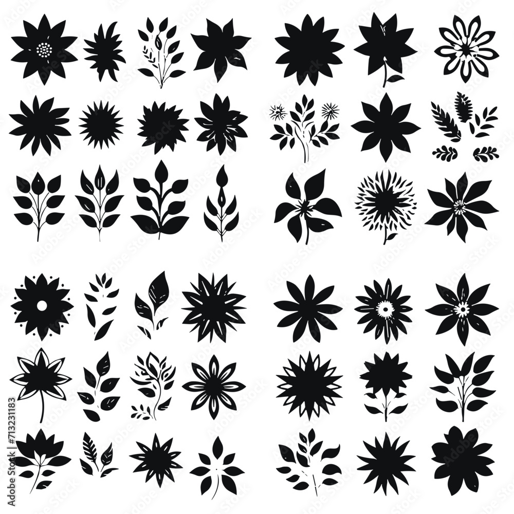 flower vector, flower silhouette, flower svg, flower png, herb png ...
