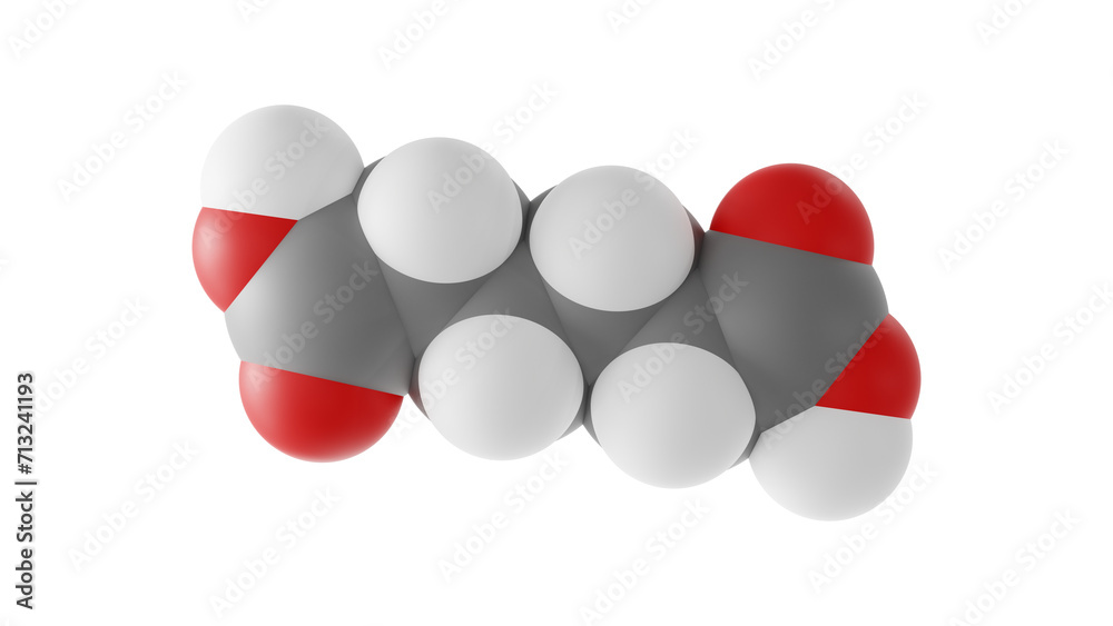adipic acid molecule, gluconolactone, hexanedioic acid, molecular ...