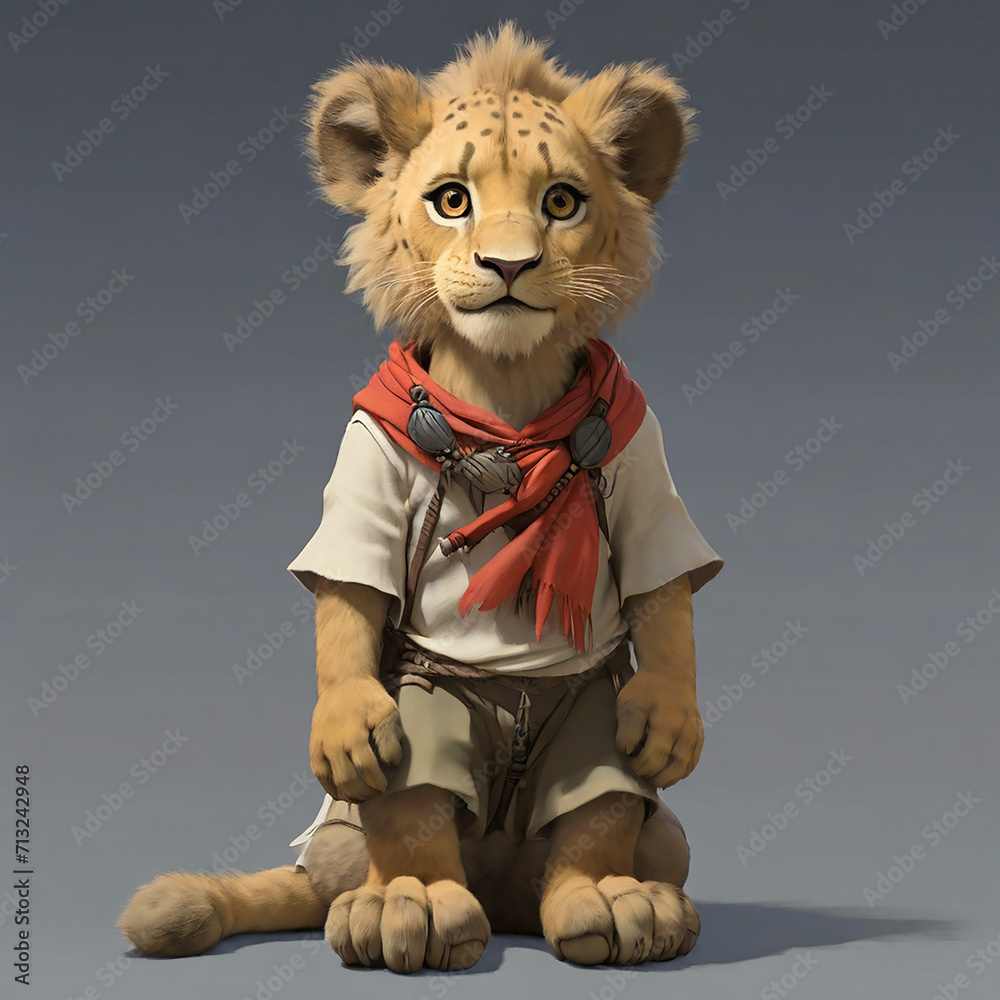Masai Lion Studio Ghibli-Inspired Animation Character Sheet AI ...