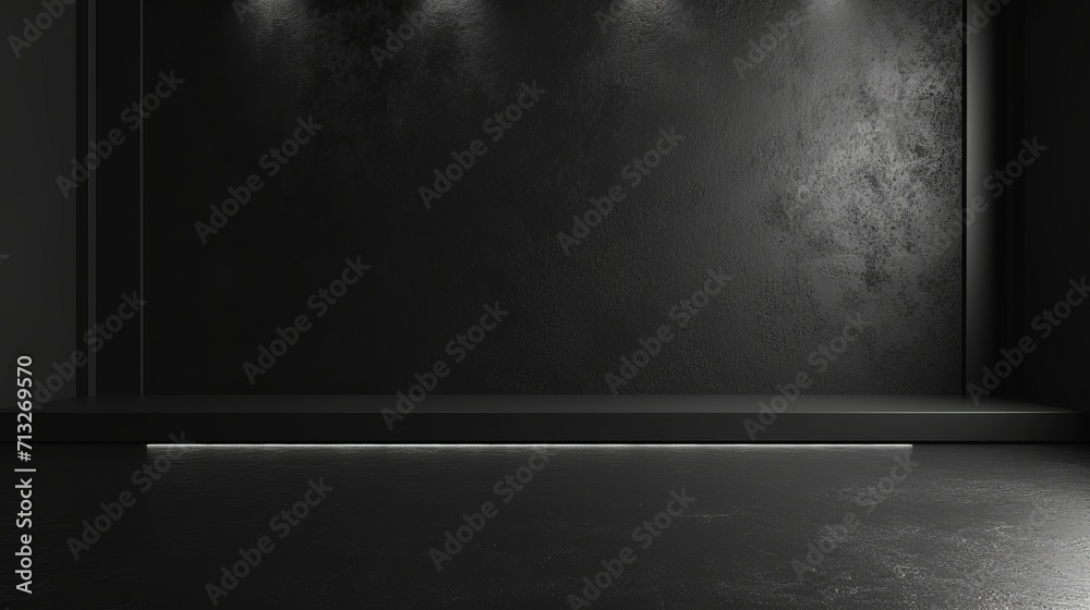 The all-black background, with its monochromatic depth and subtle grain ...