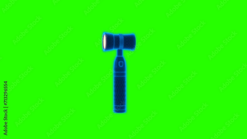 Vidéo Stock 4k Hospital Skin Microscope green screen technology video ...