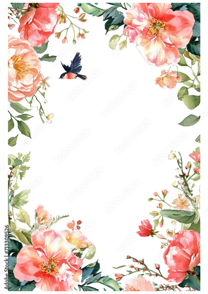 Water Color Pastel Flower and bloom, Wedding decorative perfect ...