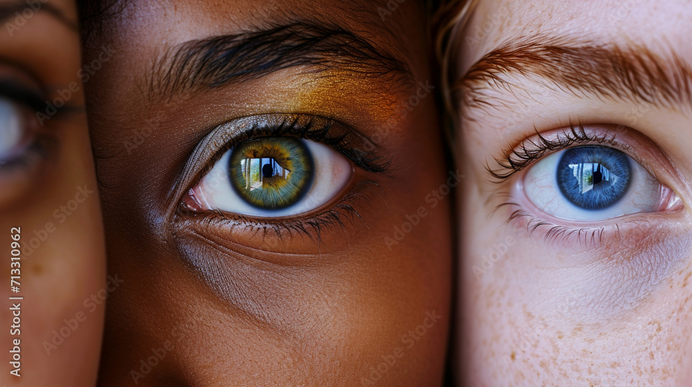 A high-resolution image showcasing the diverse range of eye colors and ...
