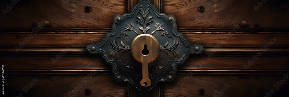 The master key hole. Security, vault, safe keeping concept. keyhole of ...