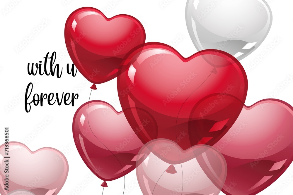 Horizontal banner with pink sky and paper cut clouds. Place for text ...