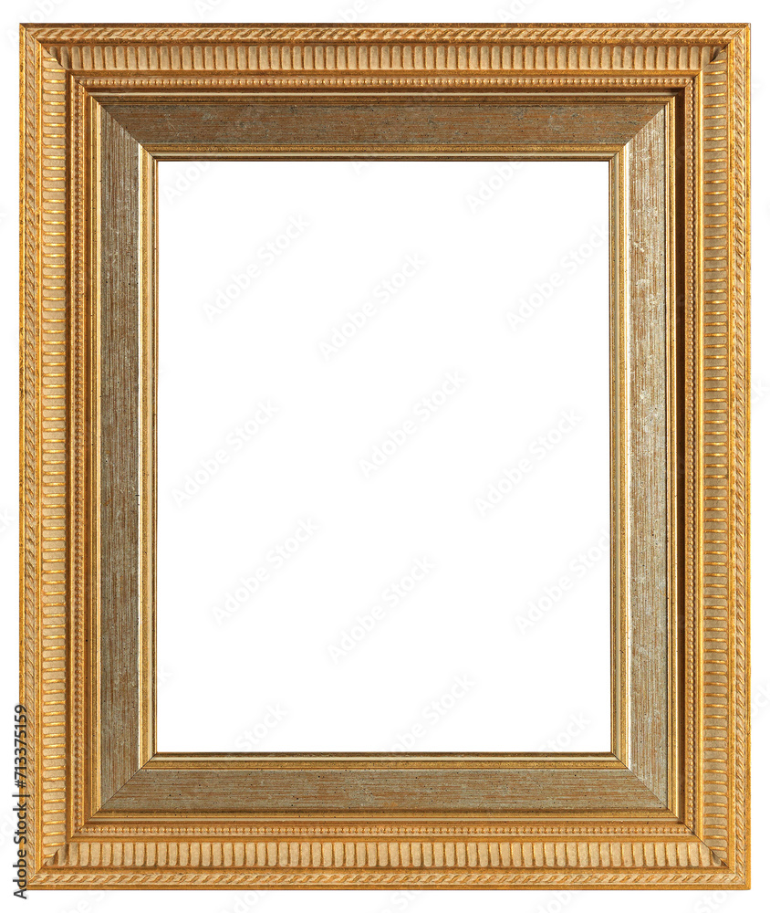 Antique picture frame on a transparent background, in PNG format. Stock ...