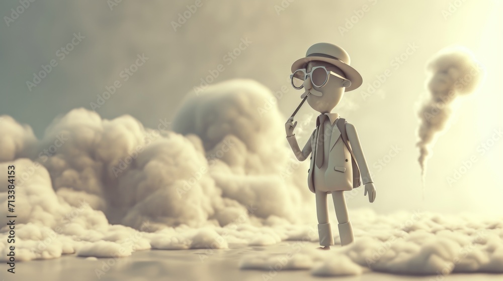 Cartoon digital avatars of Misty the mysterious meteorologist who ...