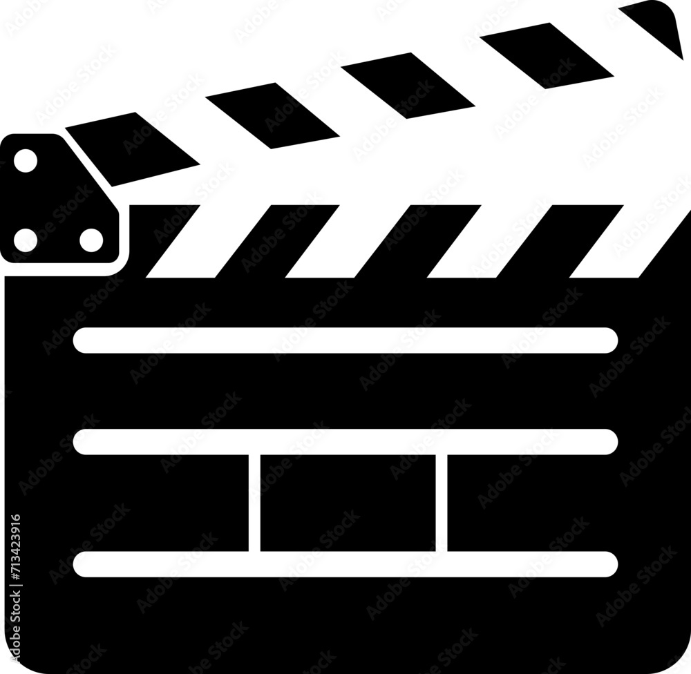 Cartoon regisseur film take board or cinema clapper. Vector film ...