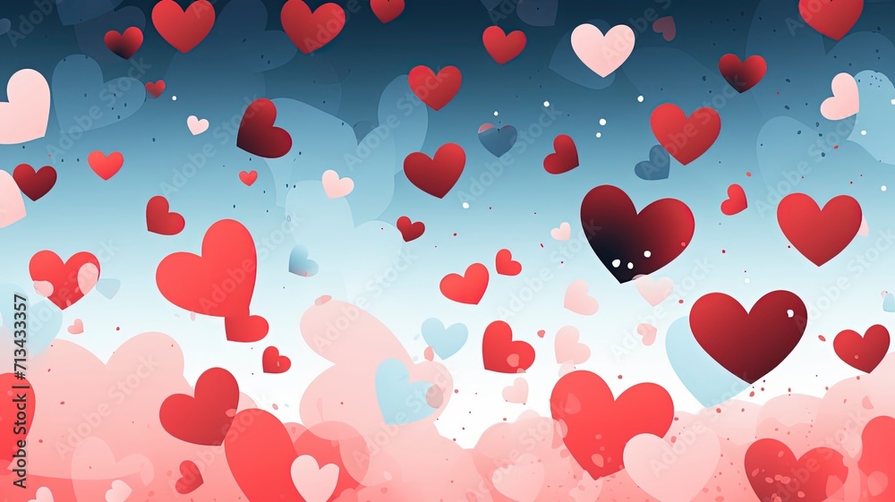 Stylish background featuring hearts that symbolize love's significance ...