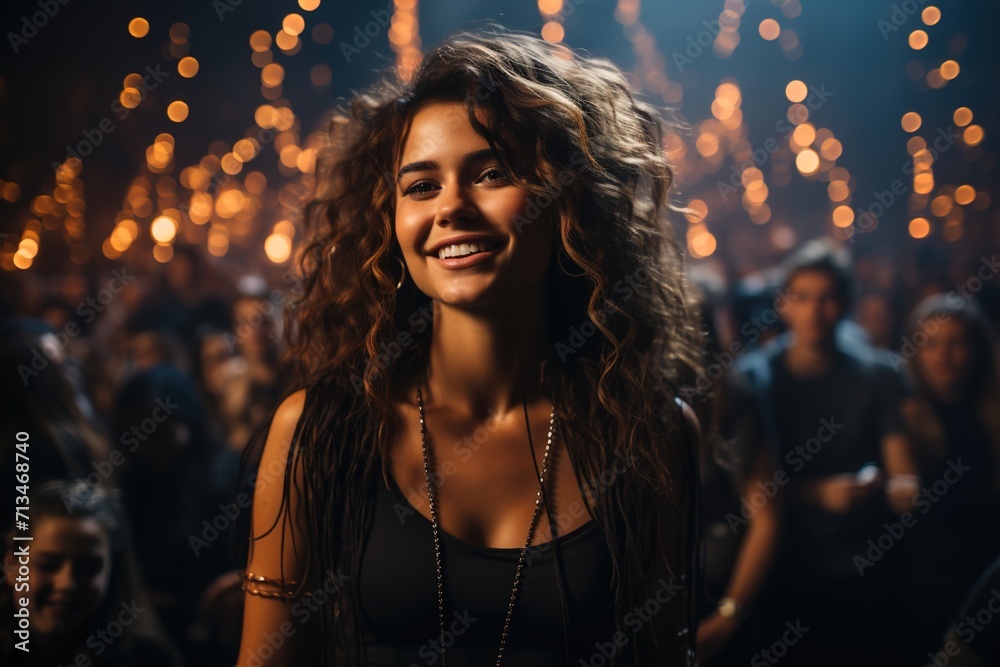 Queen of the Stage: A Gorgeous Female Pop Star Takes Center Stage ...