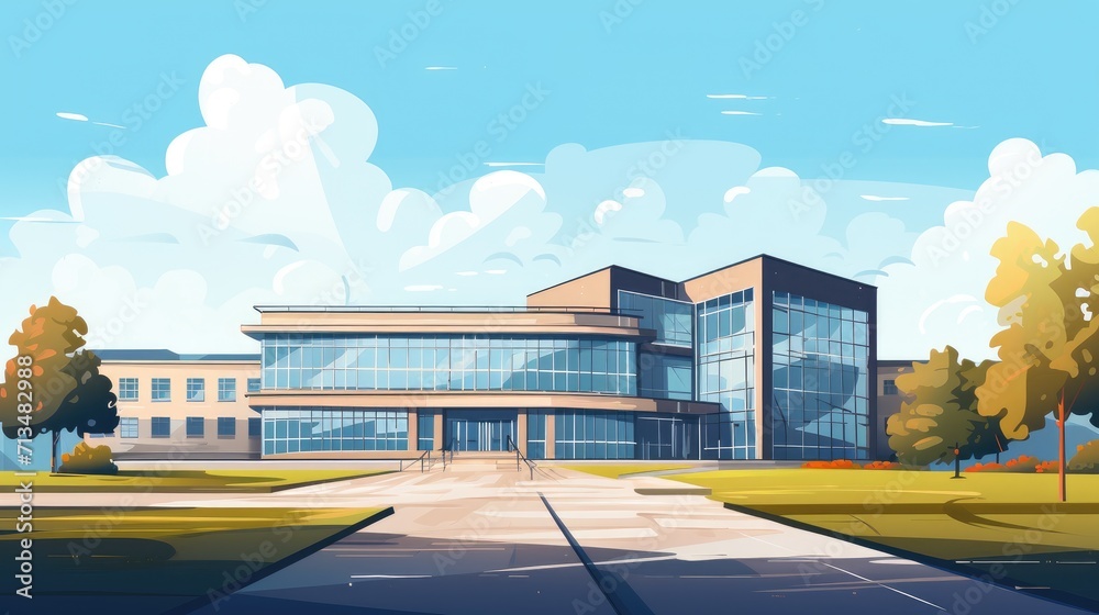 epitome of educational excellence with vibrant images of a modern ...