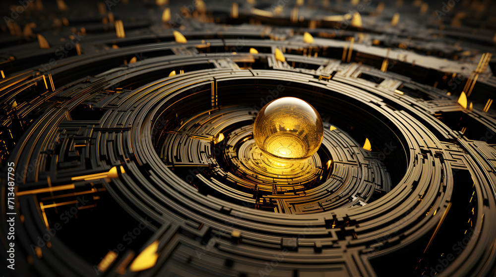 Celestial map of paradise 3D render solarpunk bri Free Photo,, Gigantic ...