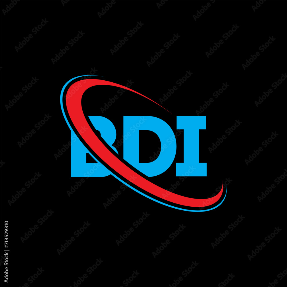 BDI logo. BDI letter. BDI letter logo design. Initials BDI logo linked ...