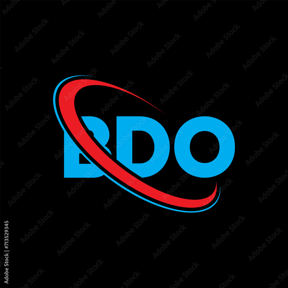 BDO logo. BDO letter. BDO letter logo design. Initials BDO logo linked ...