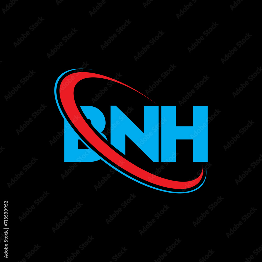 BNH logo. BNH letter. BNH letter logo design. Initials BNH logo linked ...